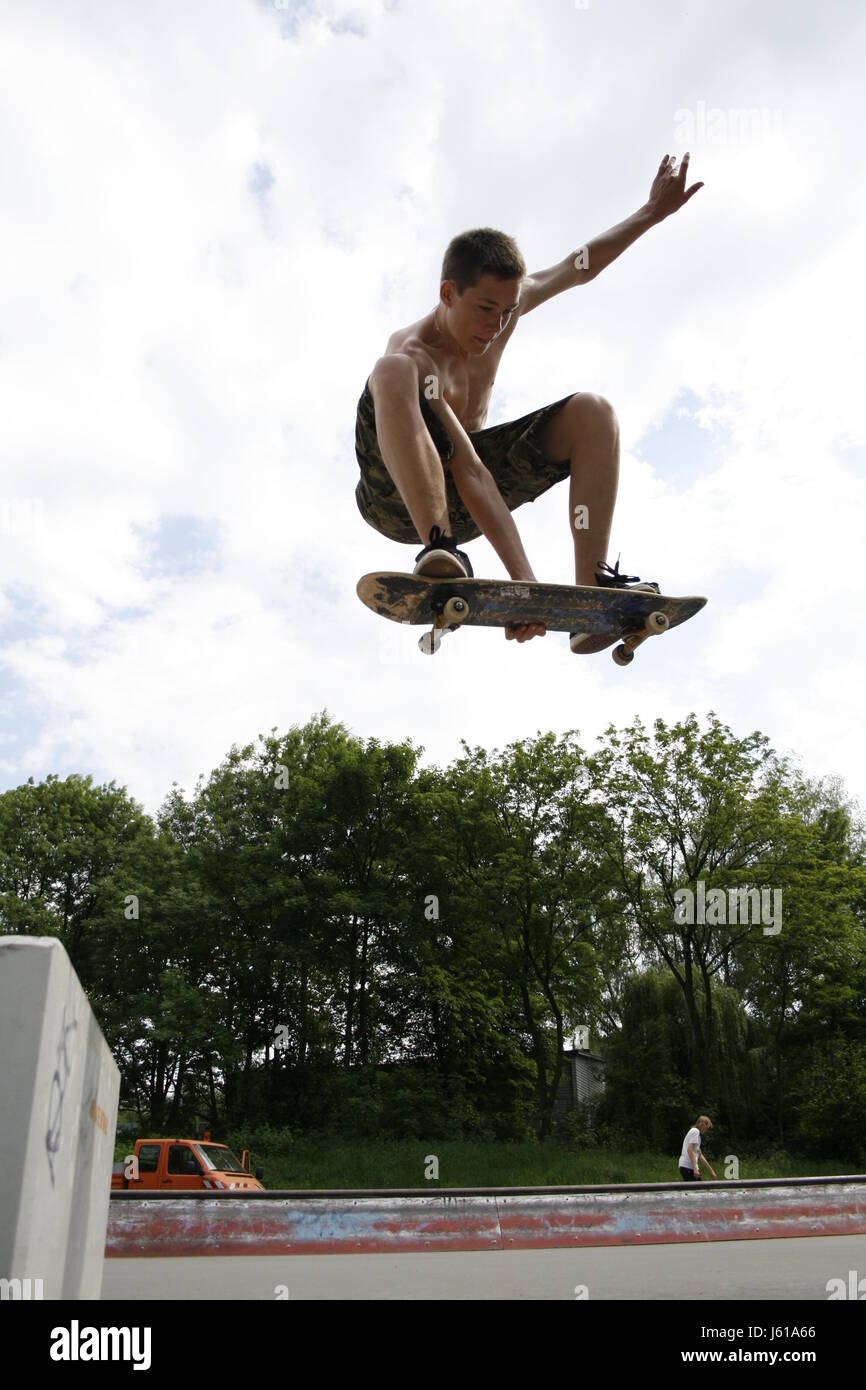 trick skateboard young younger kicker tree trees perspective prospect ...