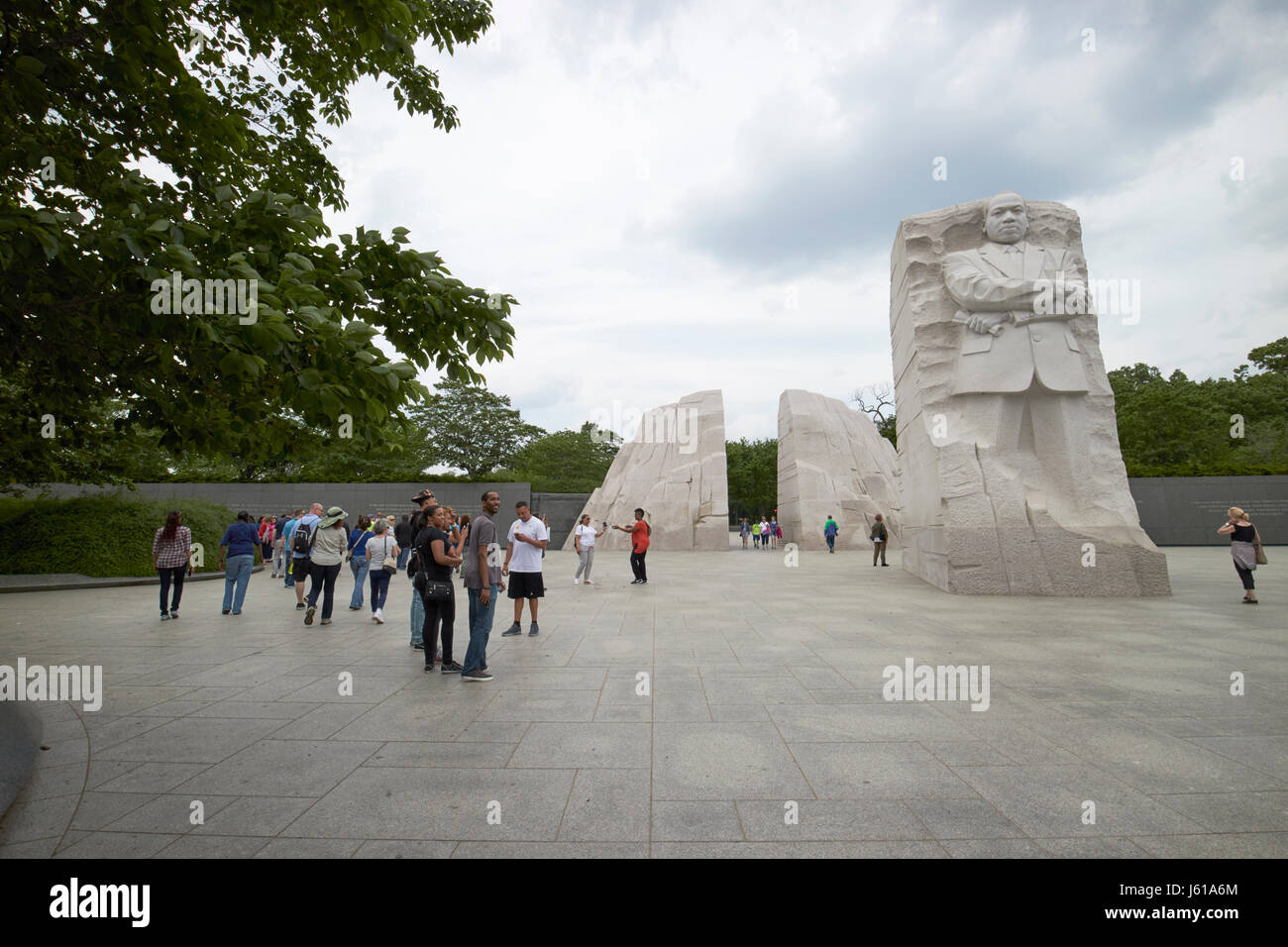 stone of hope at the Martin Luther King Jnr memorial Washington DC USA ...