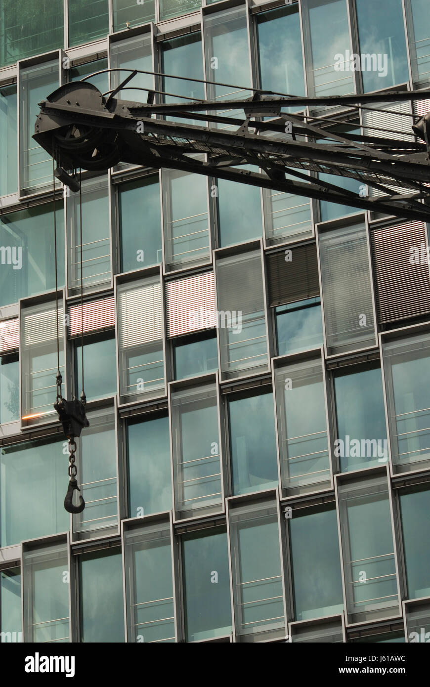 house building facade hook construction work crane buildings ...