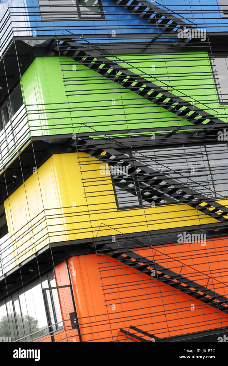 stairs coloured colourful gorgeous multifarious richly coloured facade ...