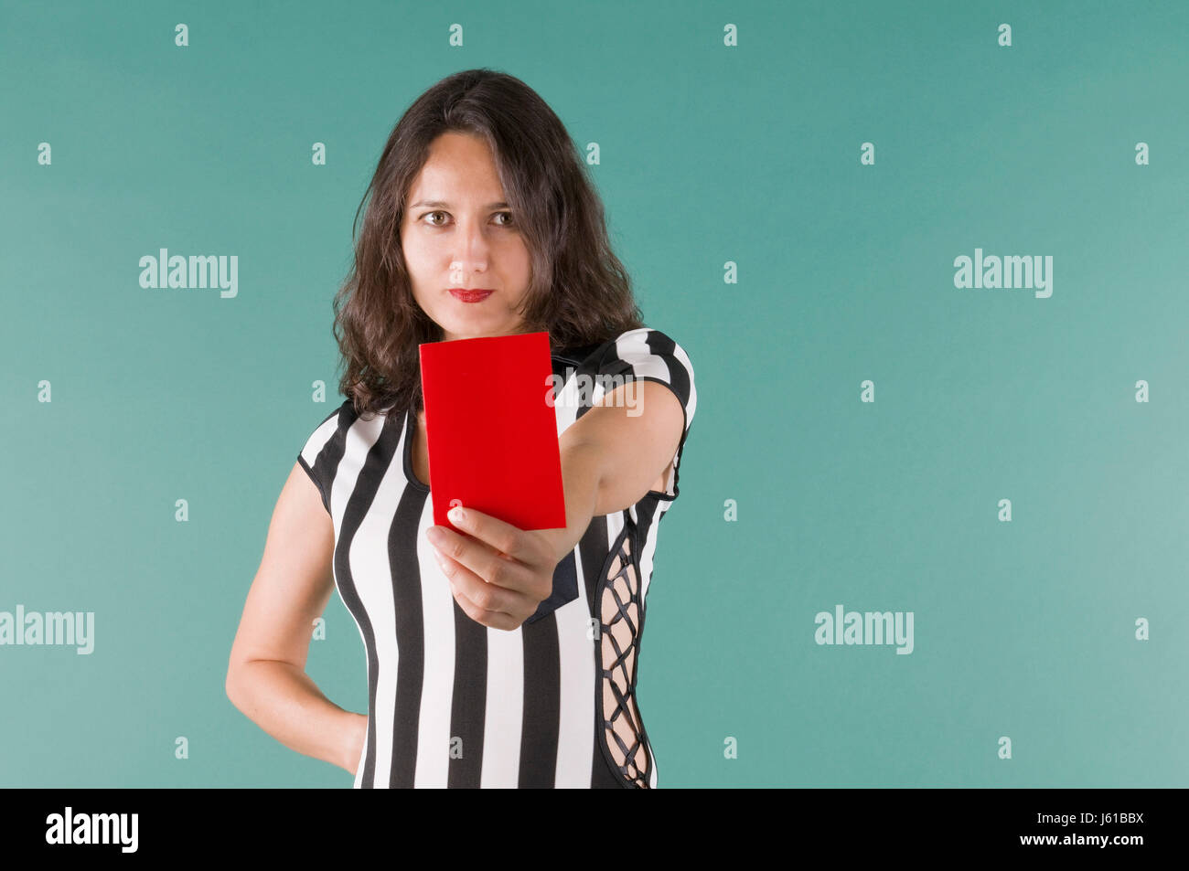 Women football red card hi-res stock photography and images - Alamy