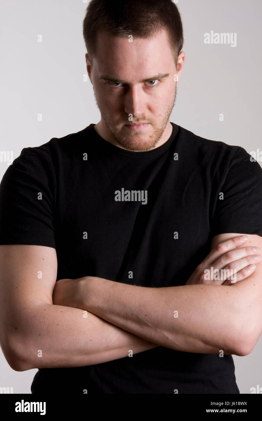 portrait attitude expression raving furious angry irately man humans ...