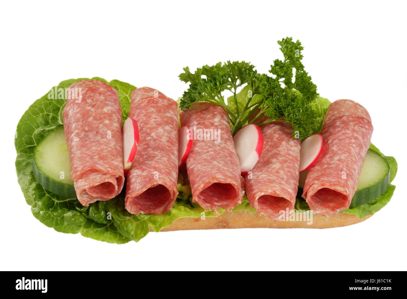Salamibroetchen hi-res stock photography and images - Alamy