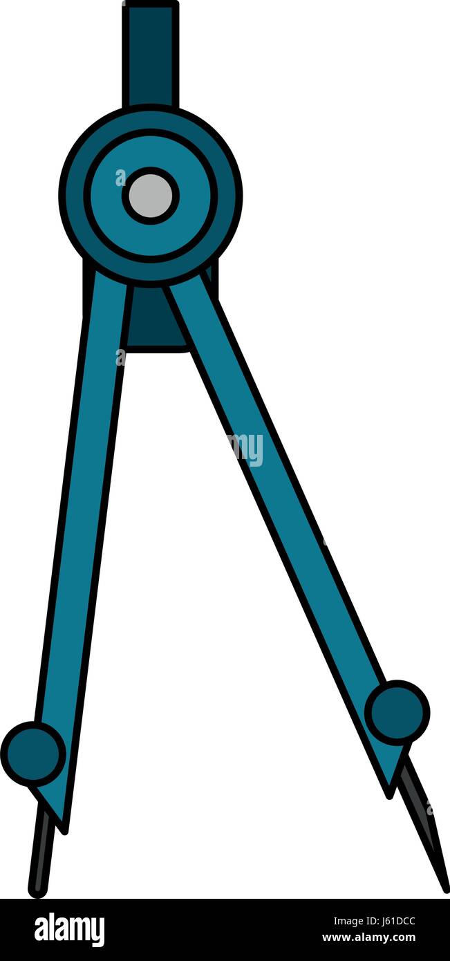 color image cartoon geometry compass icon Stock Vector Image & Art - Alamy