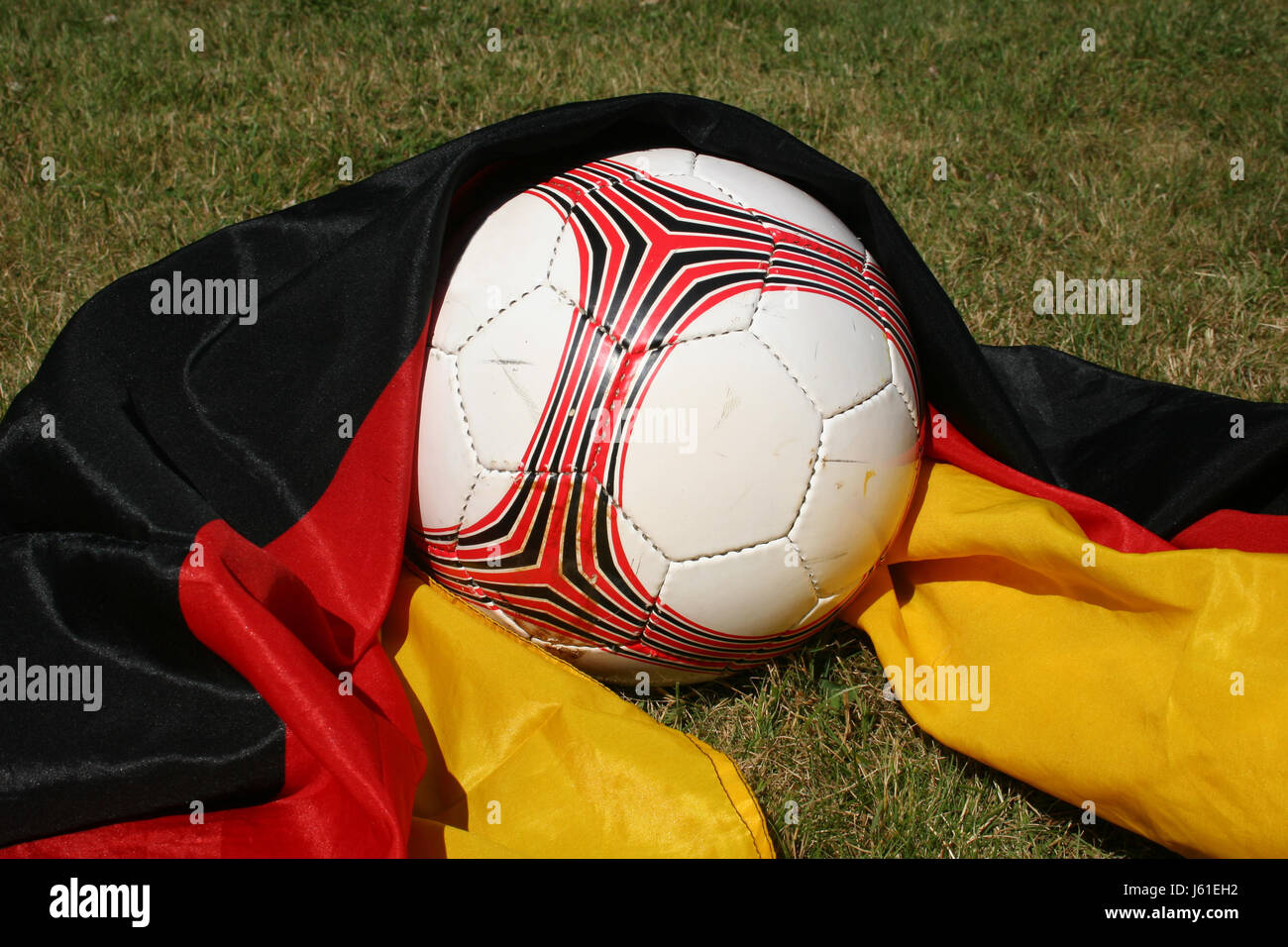 german flag football Stock Photo - Alamy