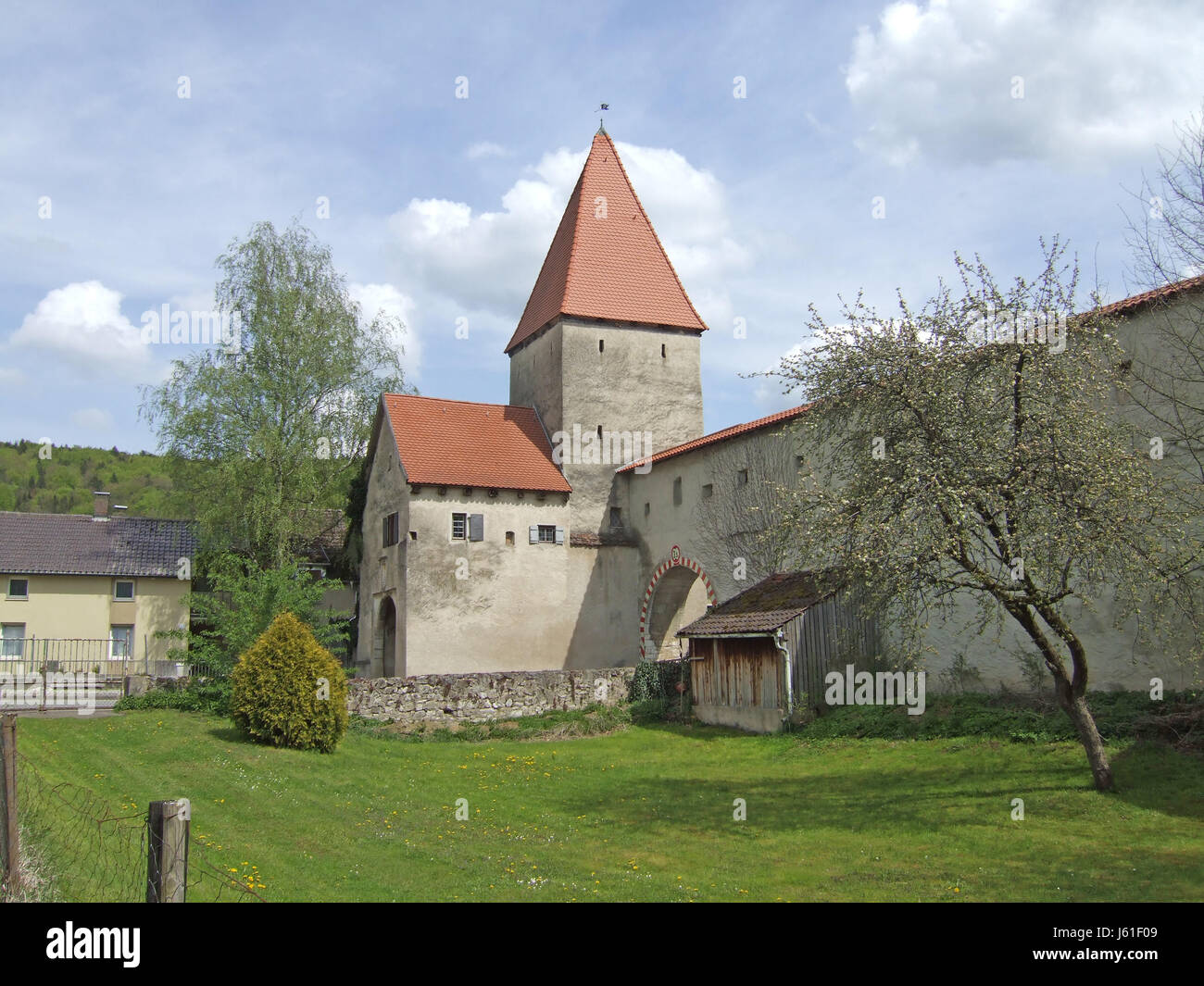 tower historical bavaria german federal republic germany francs ...