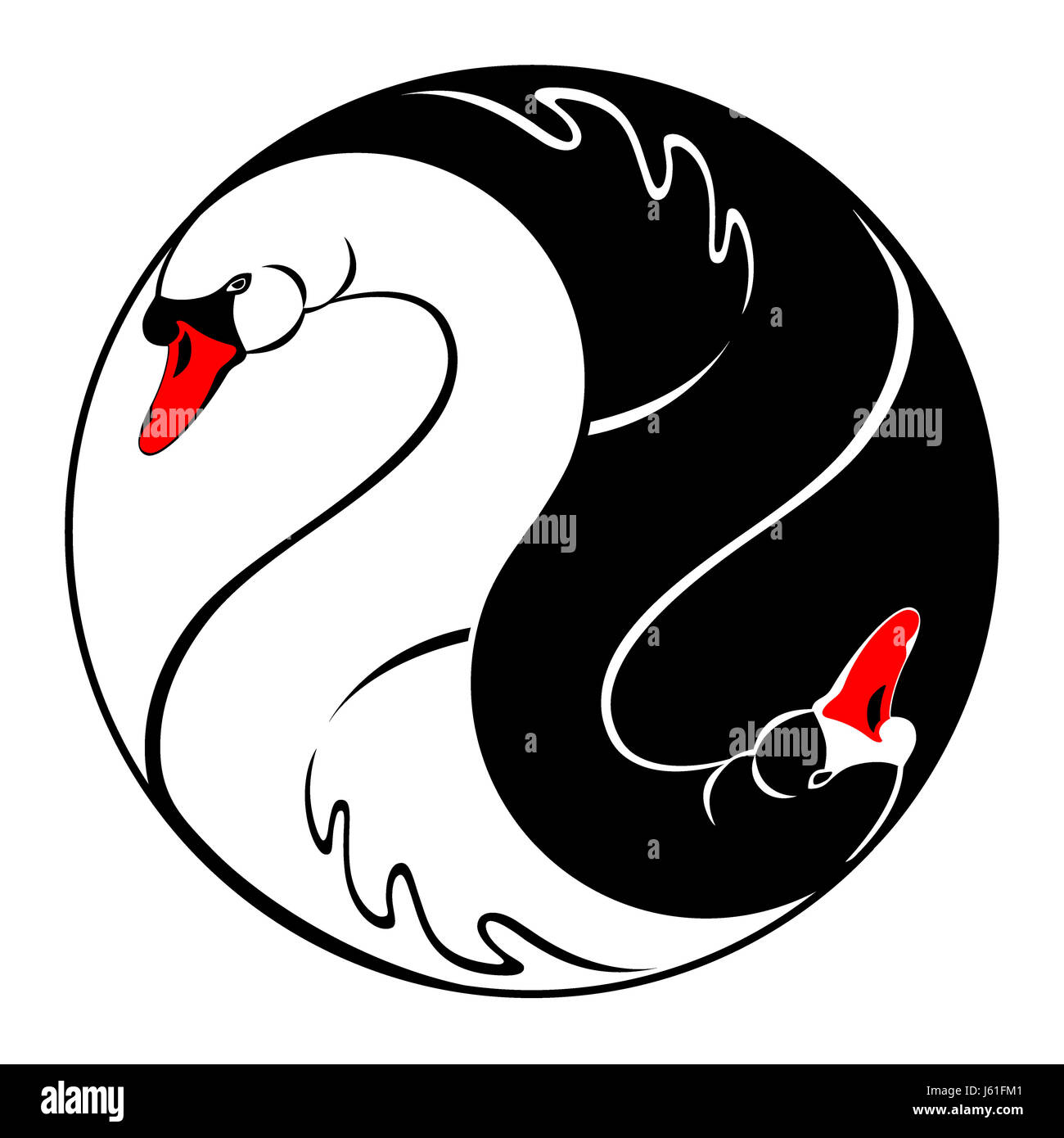 swan illustration circle logogram vector graphics pictogram symbol ...