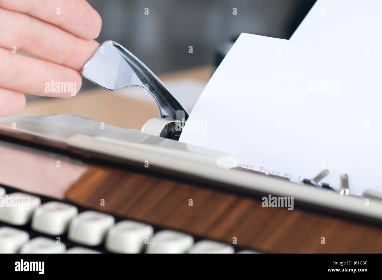 Antique Electric Typewriter High Resolution Stock Photography and ...