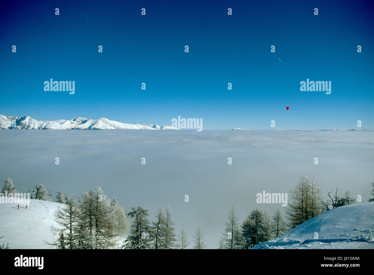 winter valley sight view outlook perspective vista panorama lookout ...