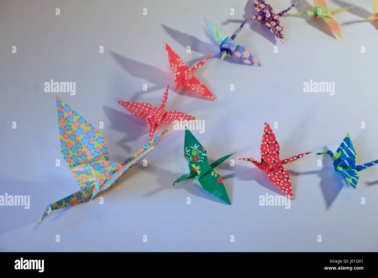 Colourful origami crane hi-res stock photography and images - Alamy