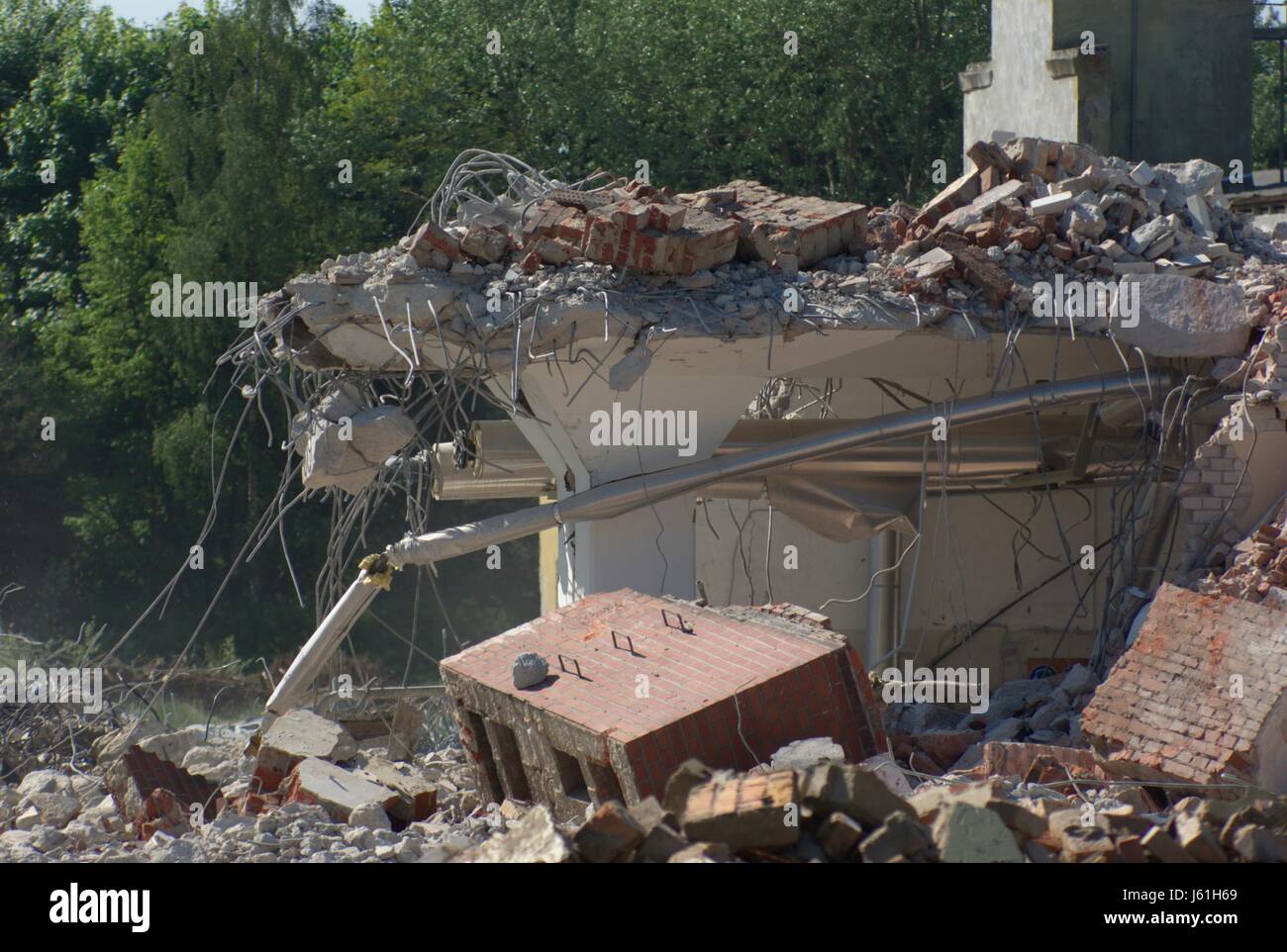 dust concrete dirt ruins demolition scrapping devastation construction ...