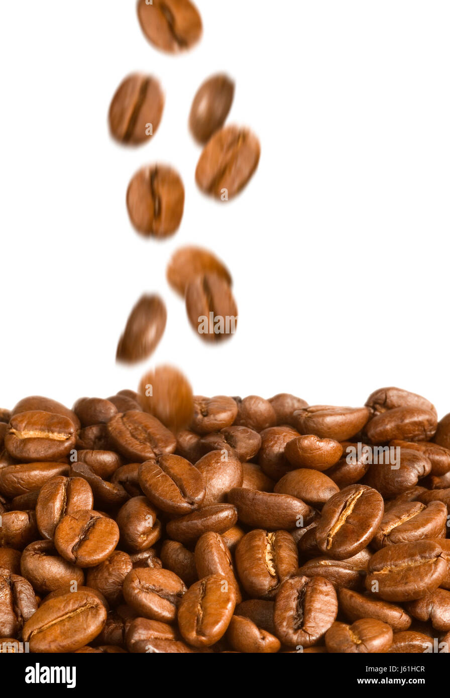 falling coffee beans Stock Photo - Alamy