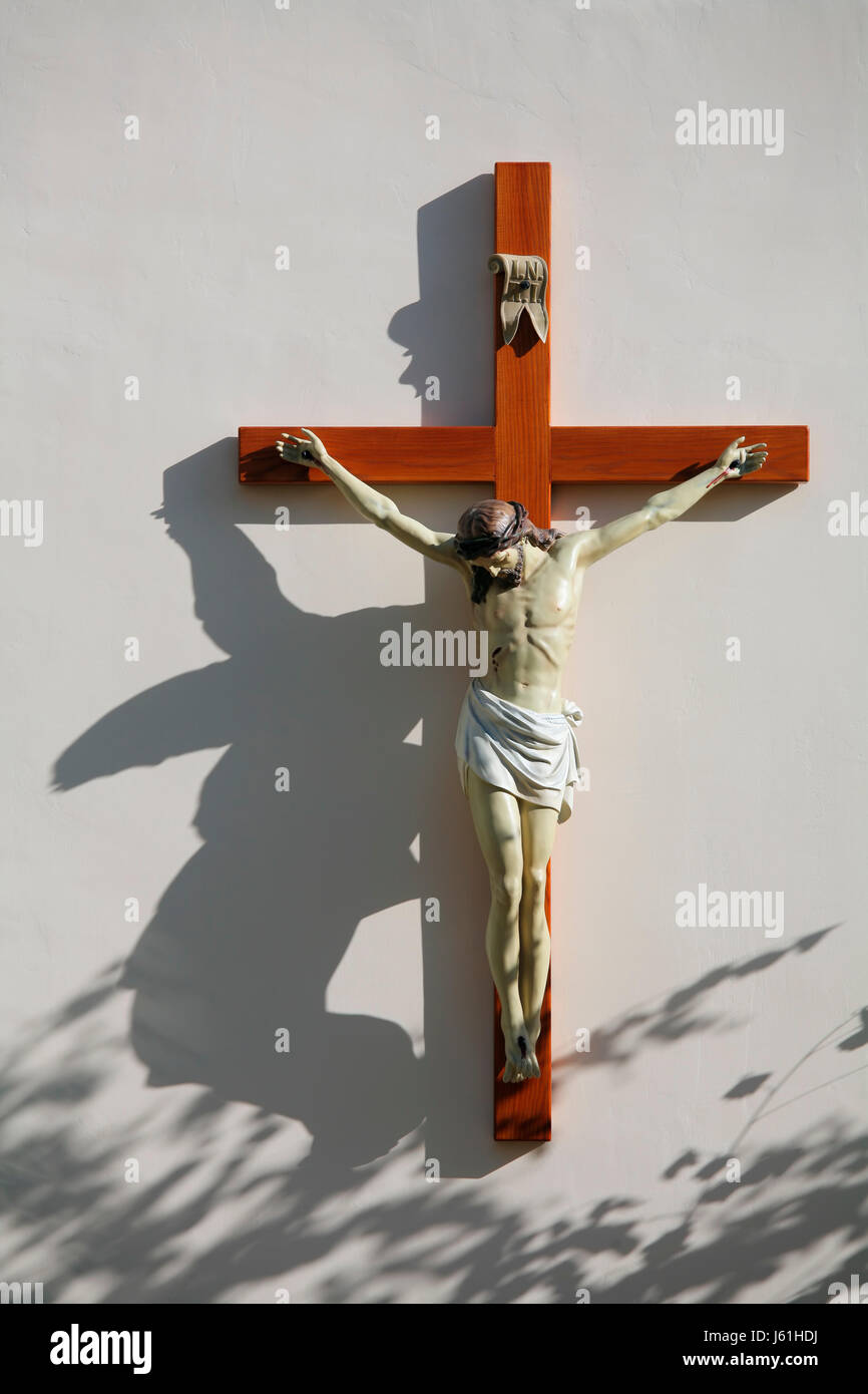 crucifix with shadow Stock Photo - Alamy
