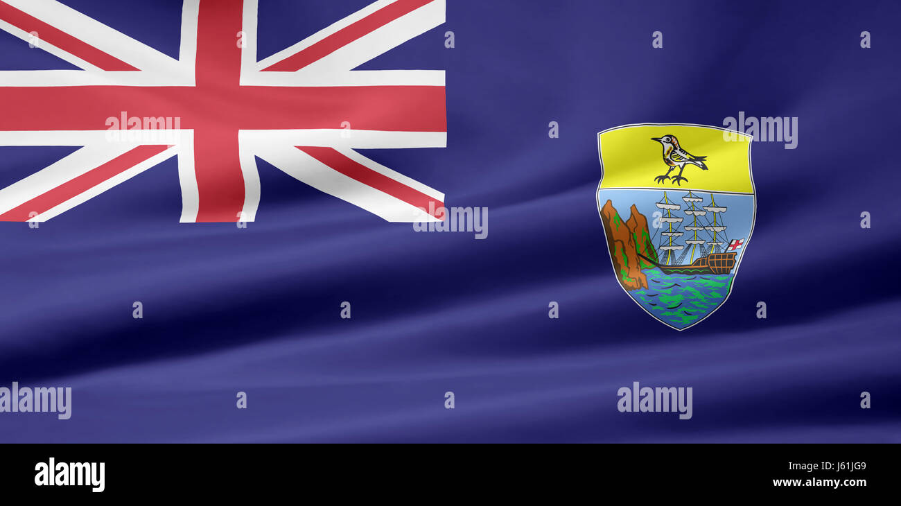 saint helena flag Stock Photo - Alamy