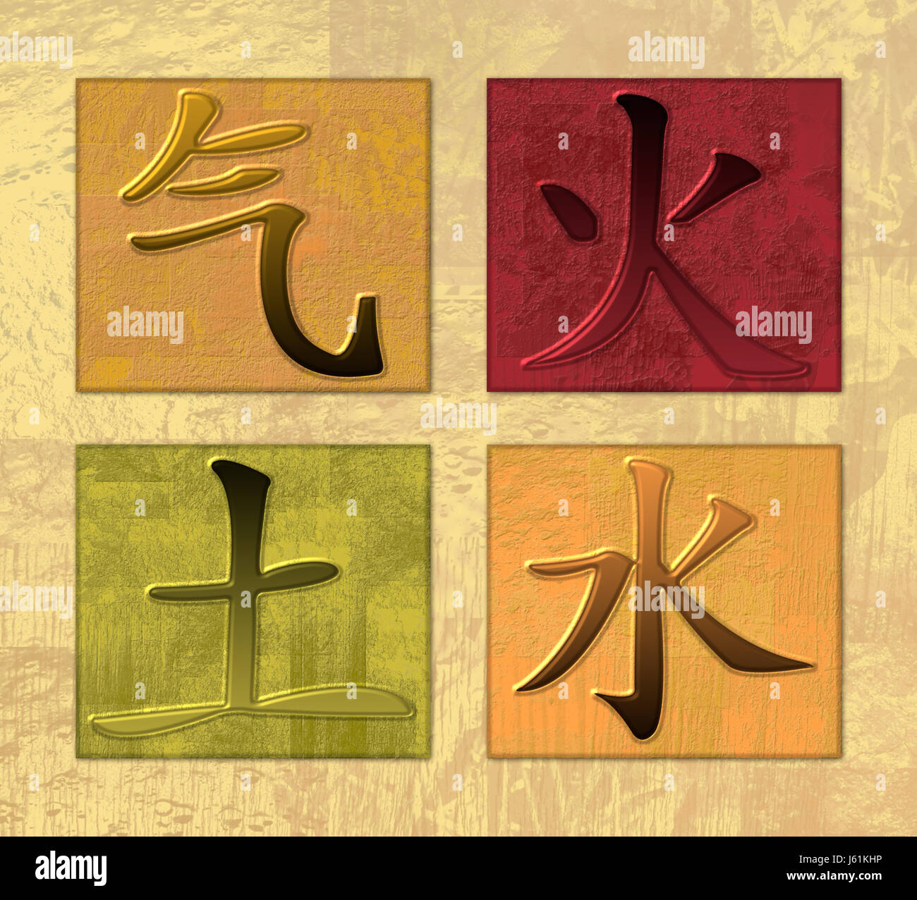 4 Elements Symbols Chinese