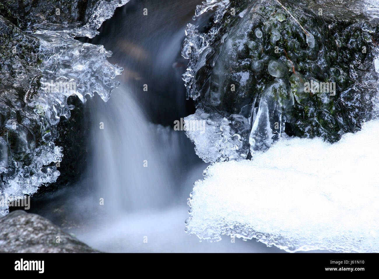 winter cold waterfall ice frozen water detail mountains winter cold ...