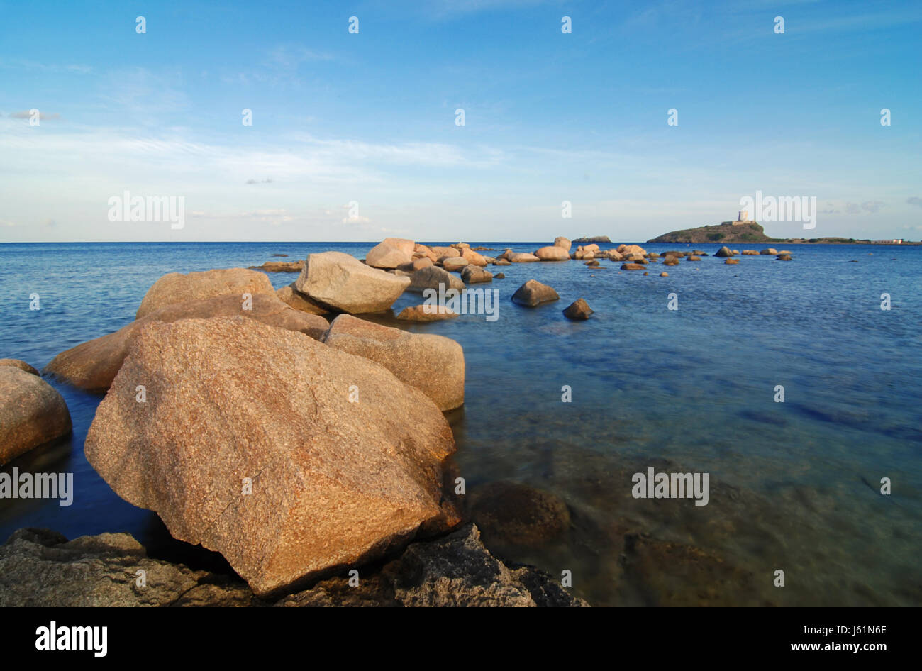 stone rock boulder landscape scenery countryside nature salt water sea ...