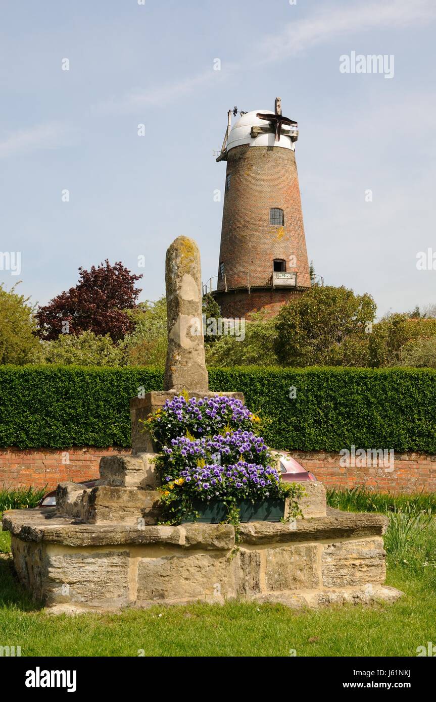 Cross and Windmill,Quainton, Buckinghamshire Stock Photo - Alamy