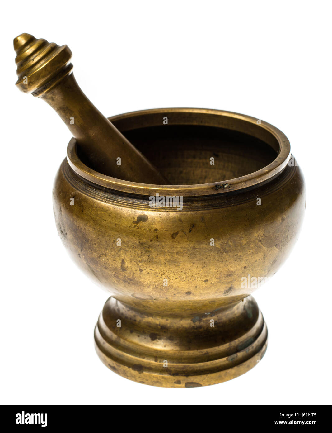 Mortar for grinding spices and herbs on white background. Studio Photo ...