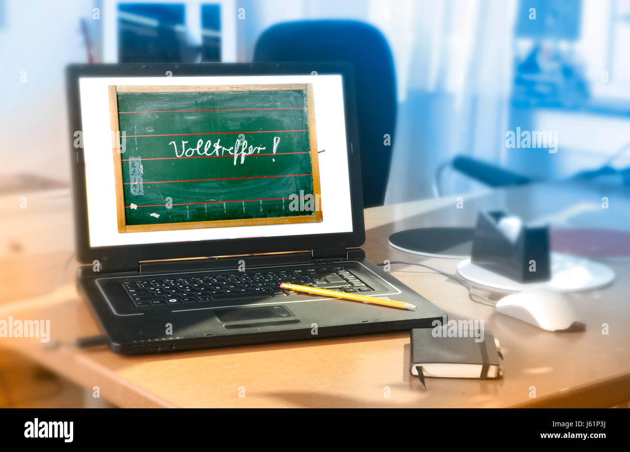 office laptop notebook computers computer hit workplace direct hit work ...