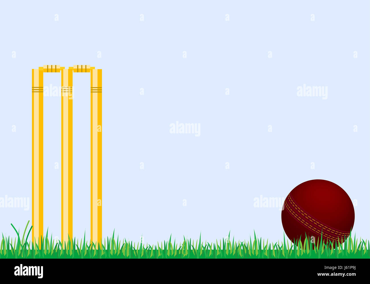 Cricket stumps illustration hi-res stock photography and images - Alamy