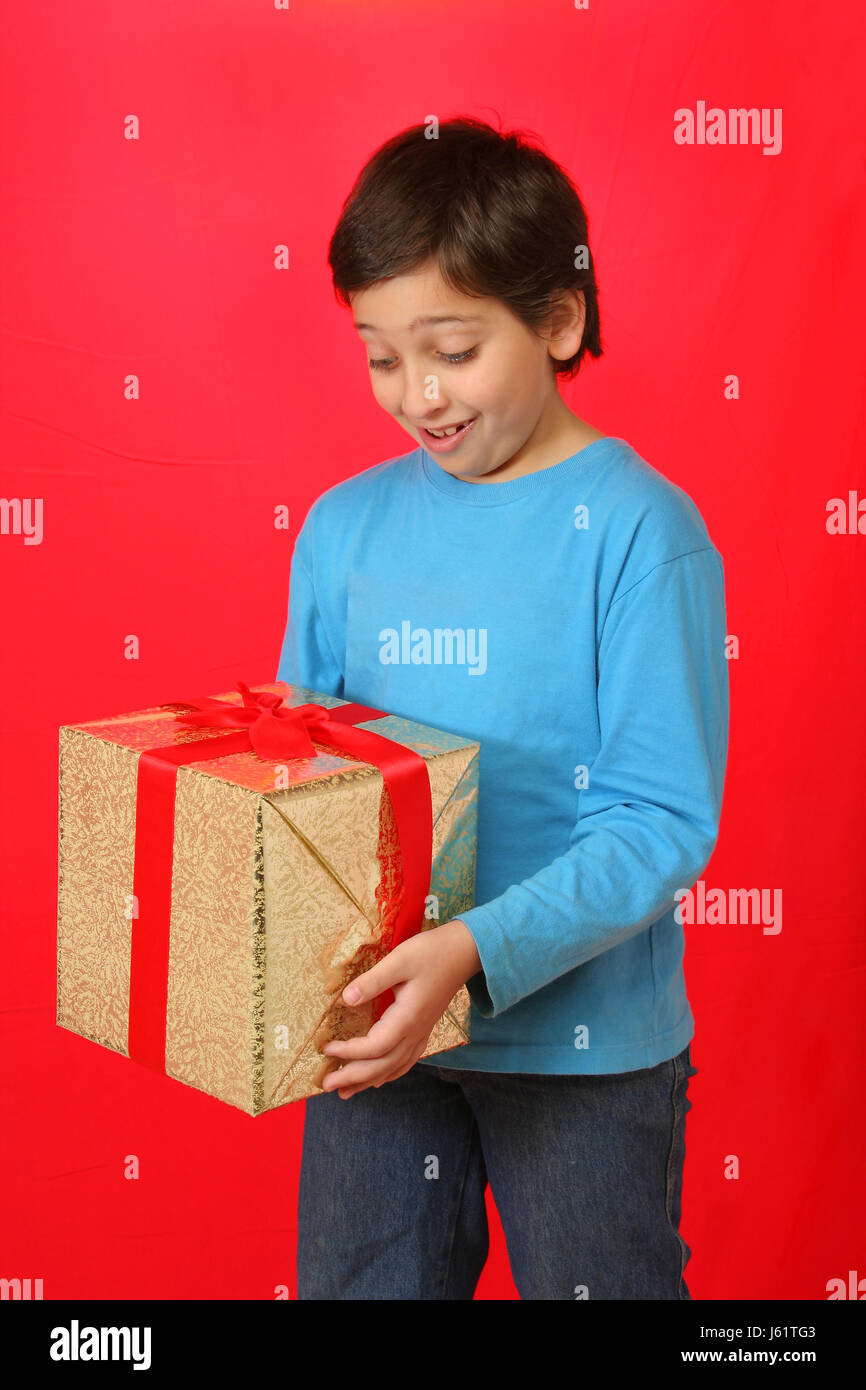 gift christmas boy lad male youngster birthday giving child children ...