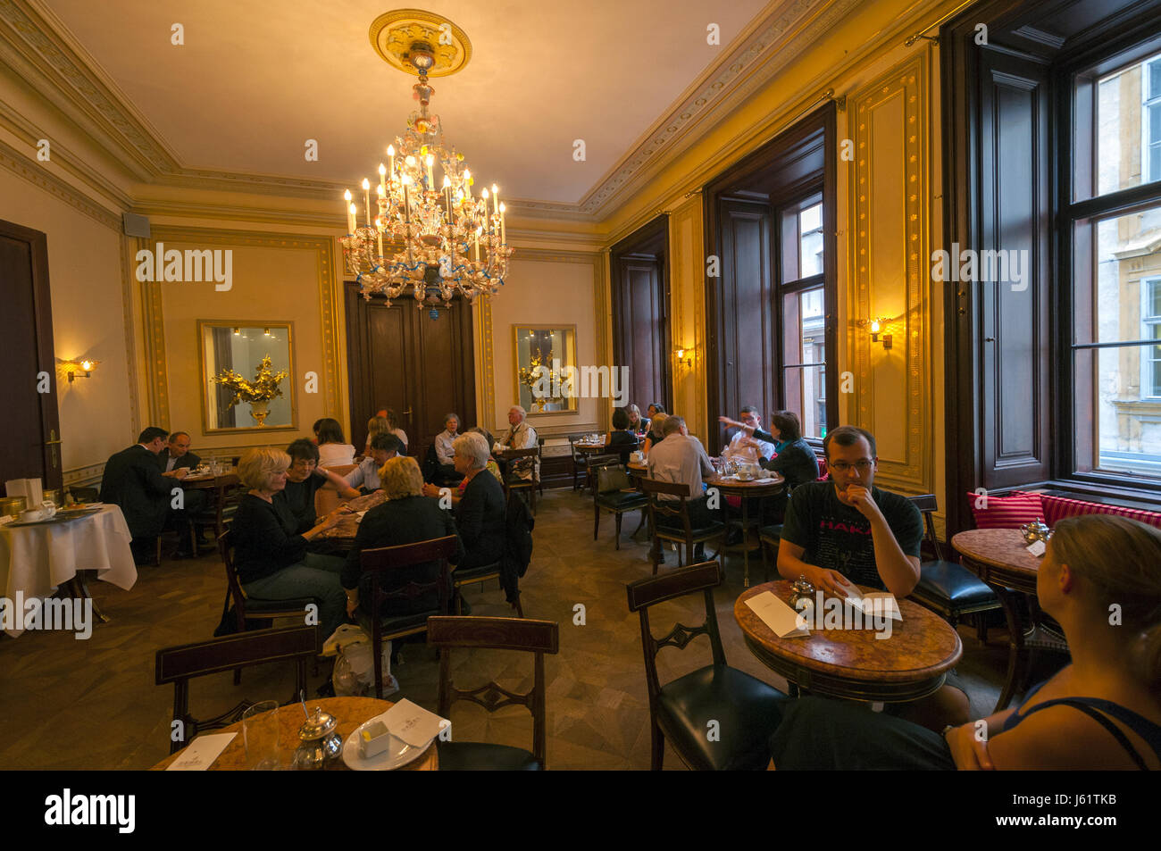 Austria, Vienna, Demel cafe, interior Stock Photo - Alamy