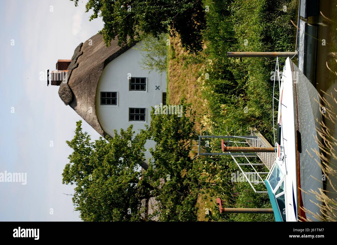 yacht front of the house Stock Photo - Alamy