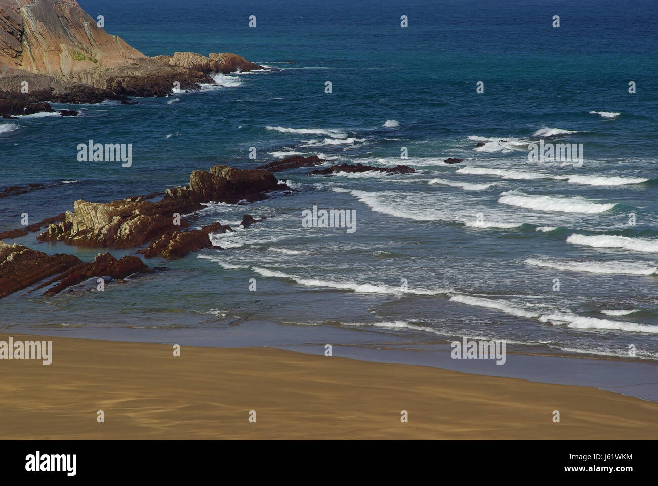 beach seaside the beach seashore spain wave coast salt water sea ocean ...