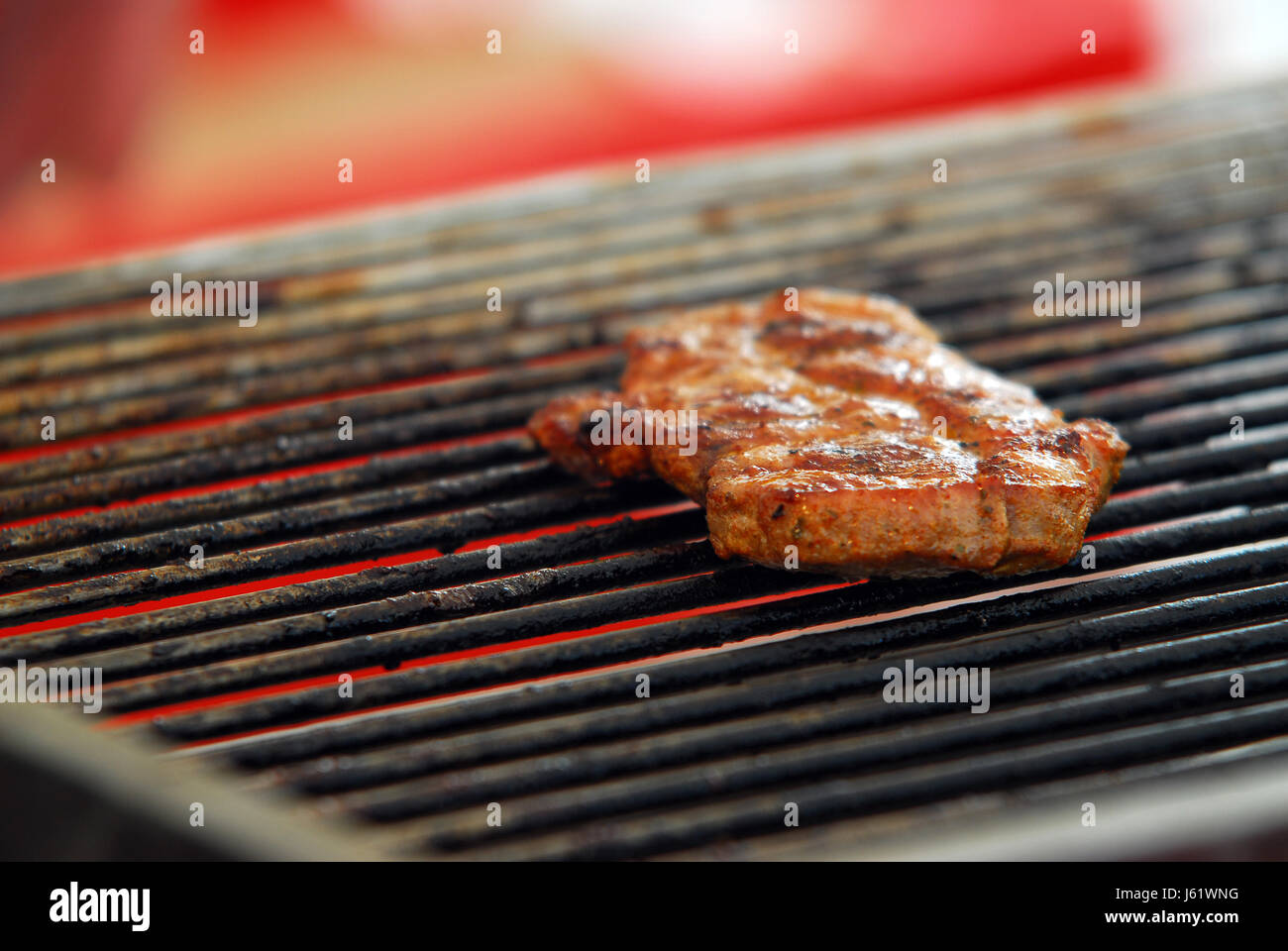 grill barbecue barbeque grilled juicy cutlet fresh meat disc back neck ...