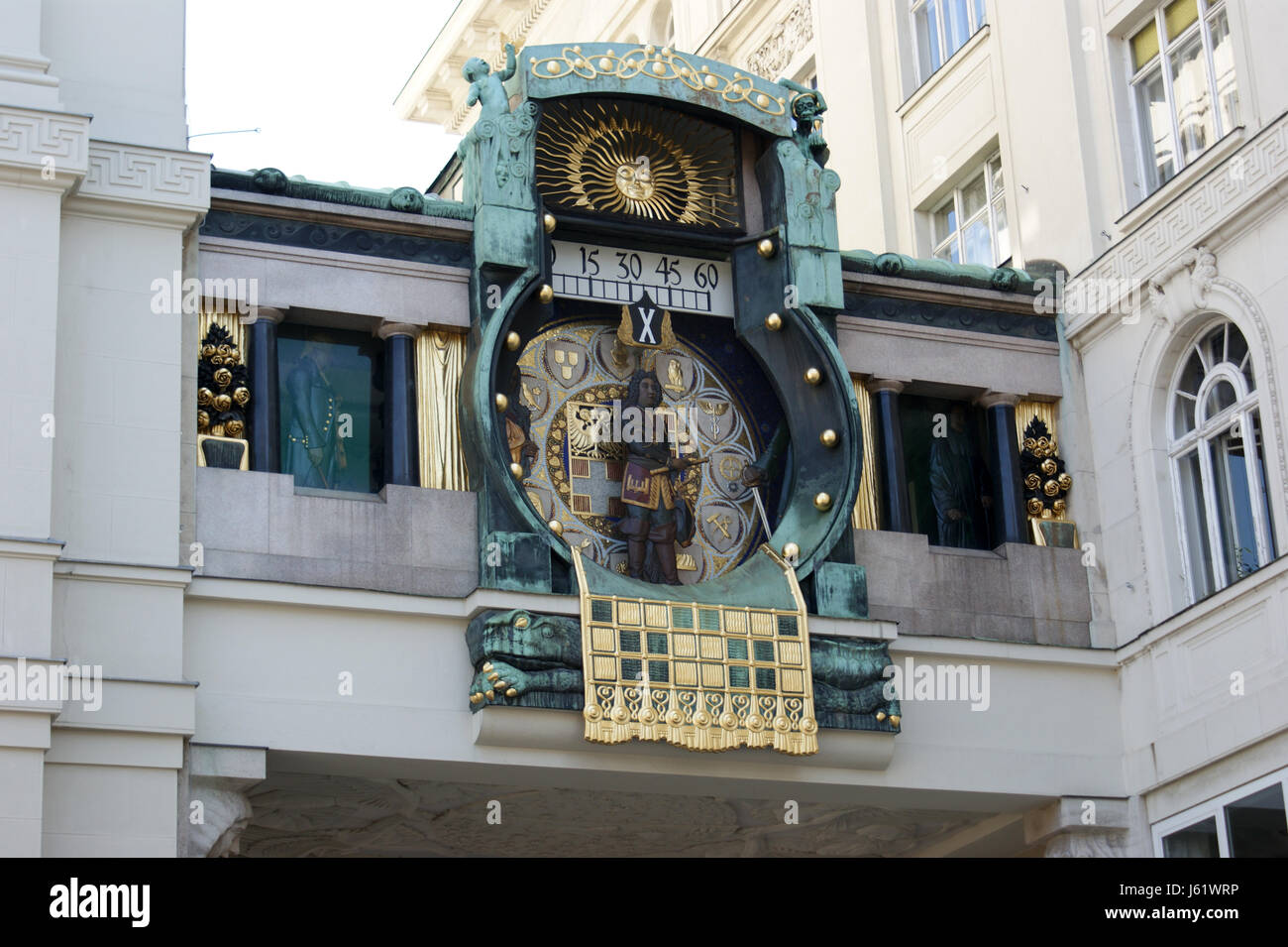 vienna austrians clock abstract symbols shine shines bright lucent ...