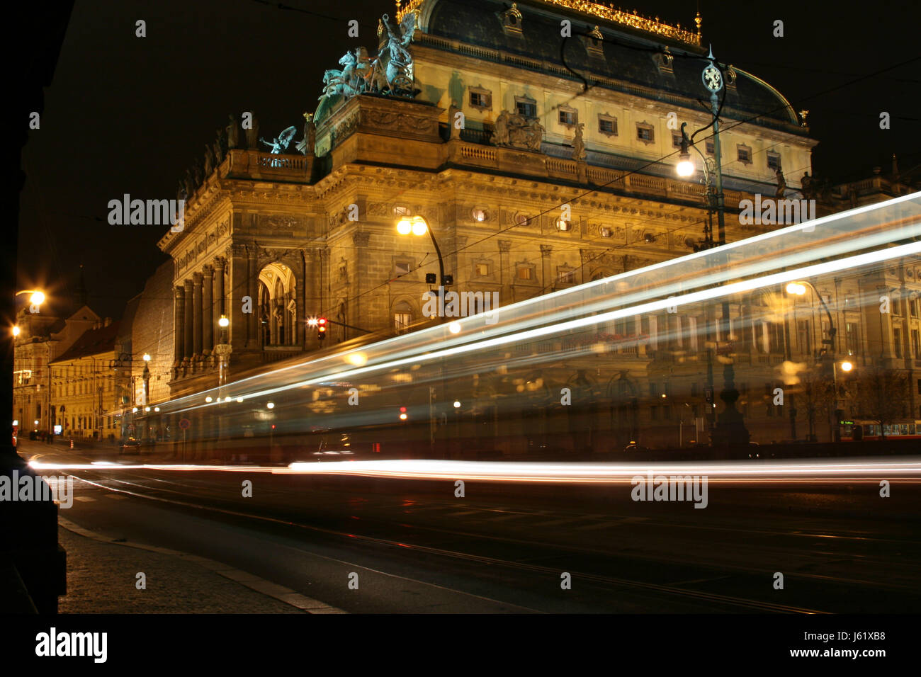 prague opera night Stock Photo - Alamy