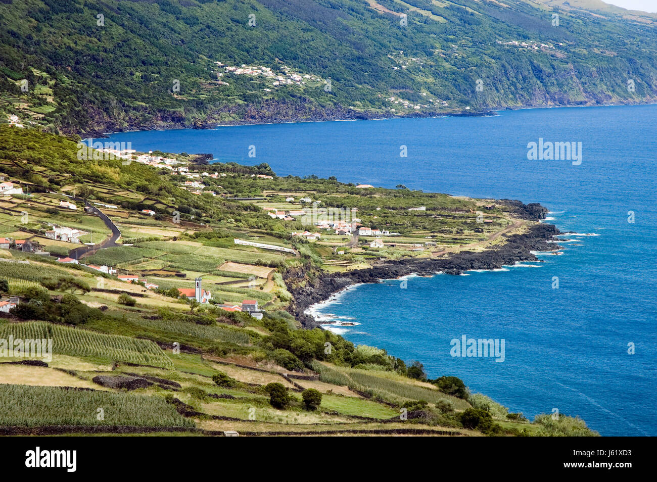 coast country cliff azores landscape scenery countryside nature meadow ...