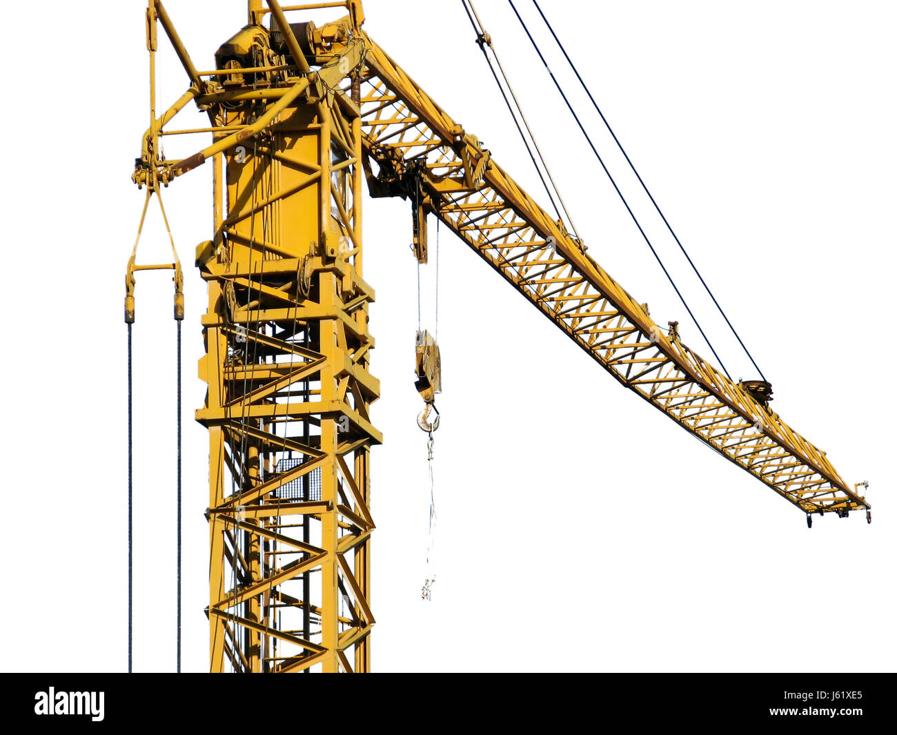 isolated industry skeleton technology white building crane blue house ...