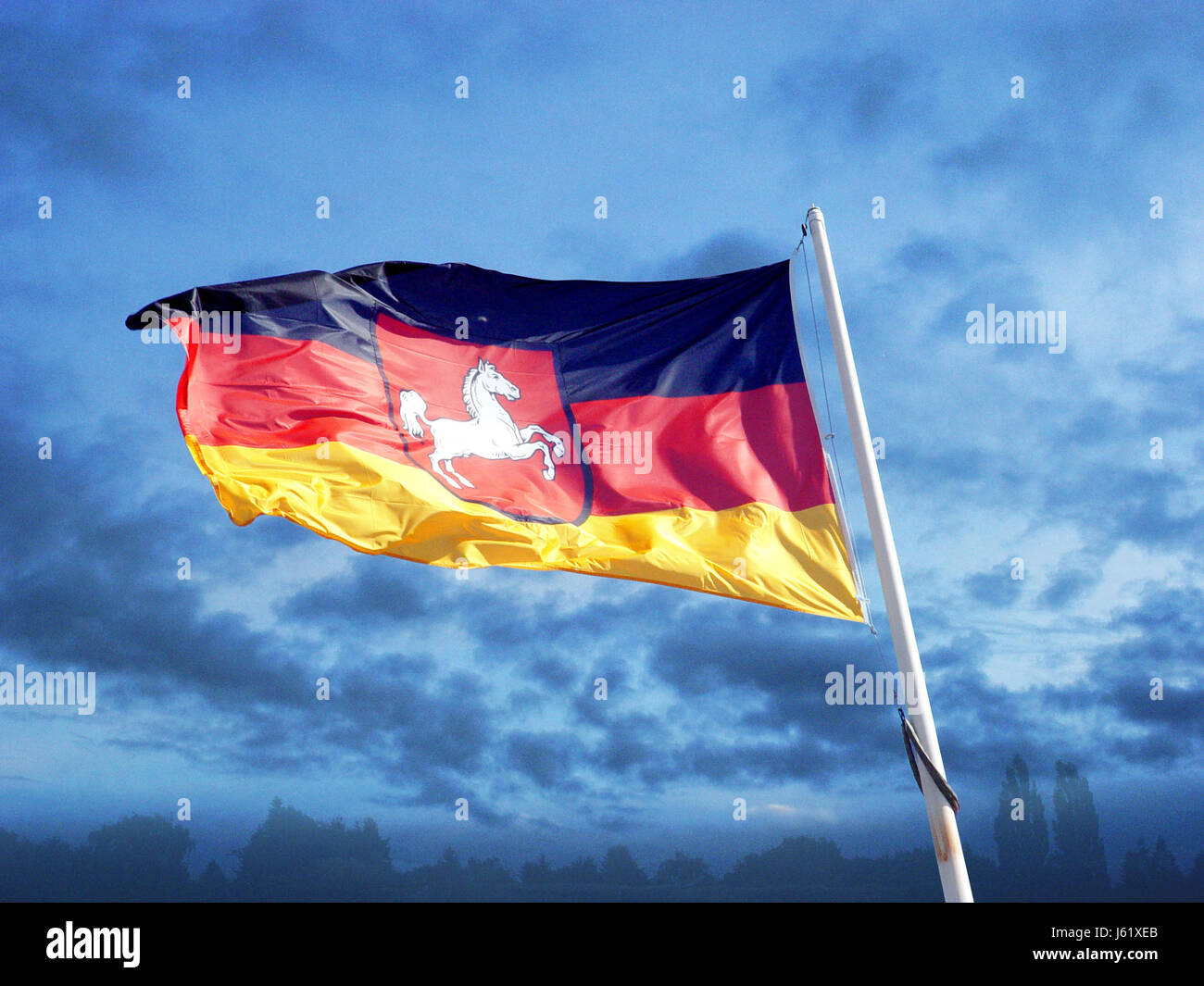 germany german federal republic flag banner translucent land home ...