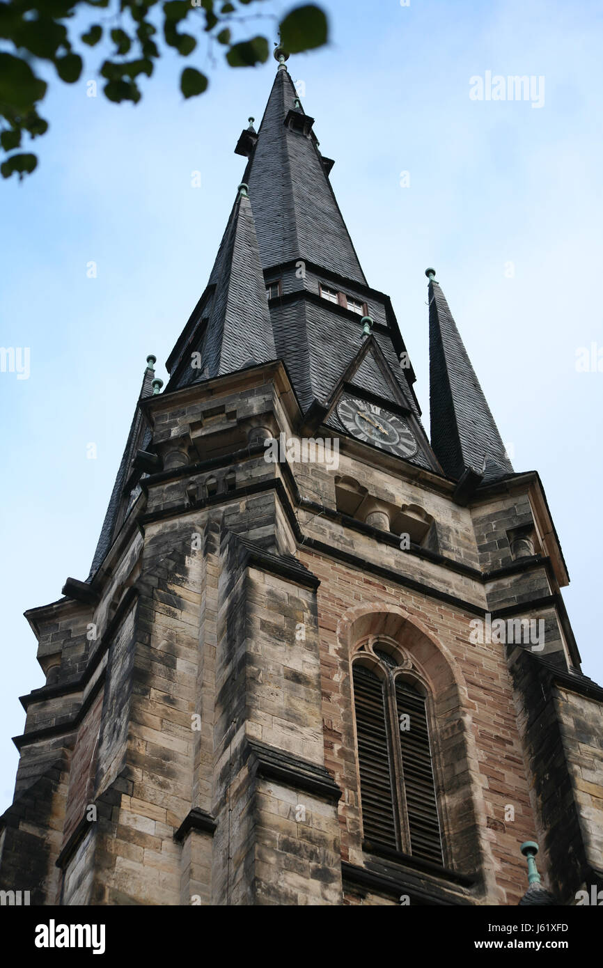 church steeple gable building buildings church germany german federal ...