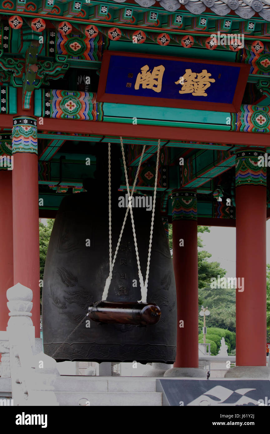 temple asia painting bell korea rooftop temple asia painting bell korea ...