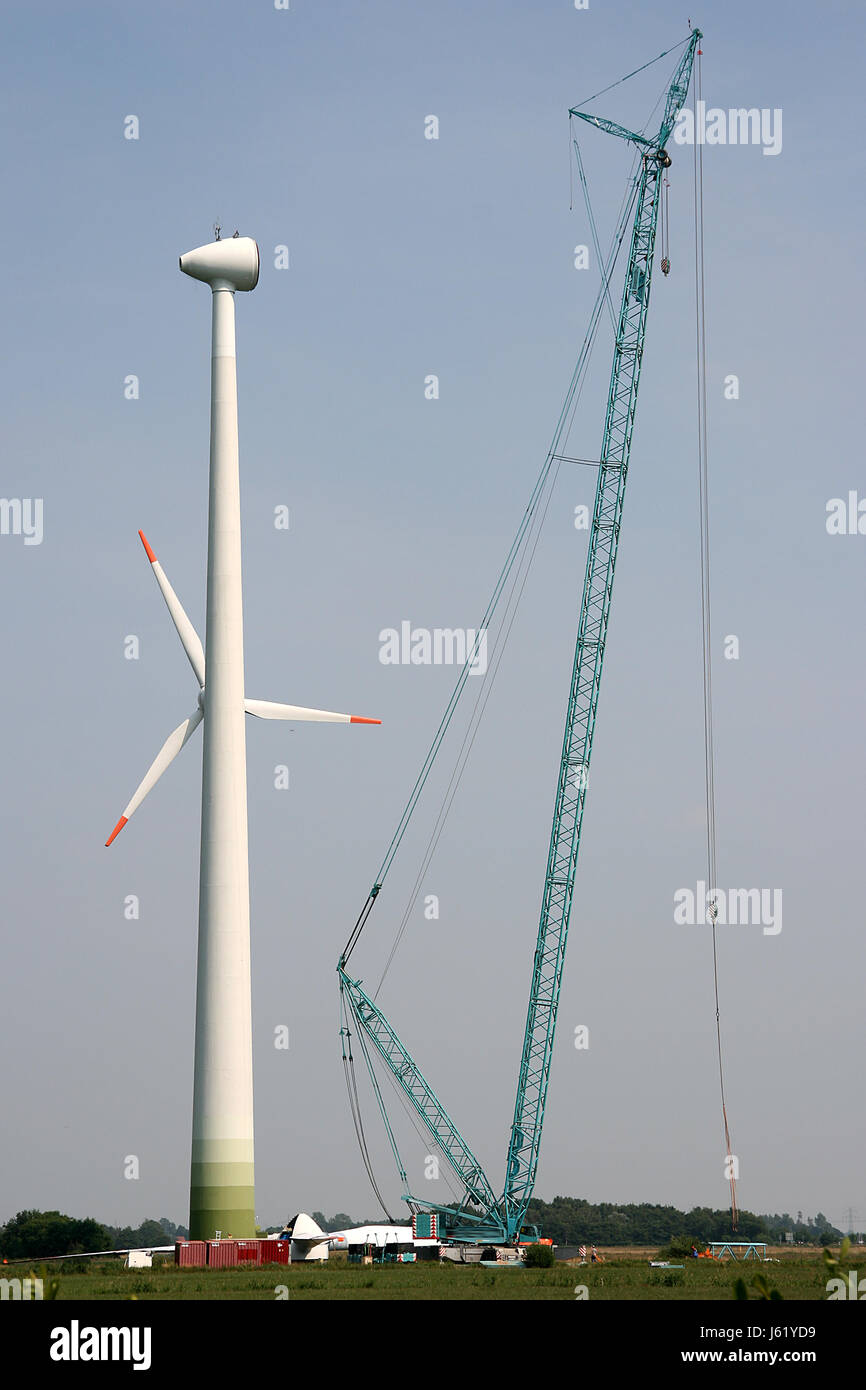 giant toys - wind turbine assembly Stock Photo - Alamy