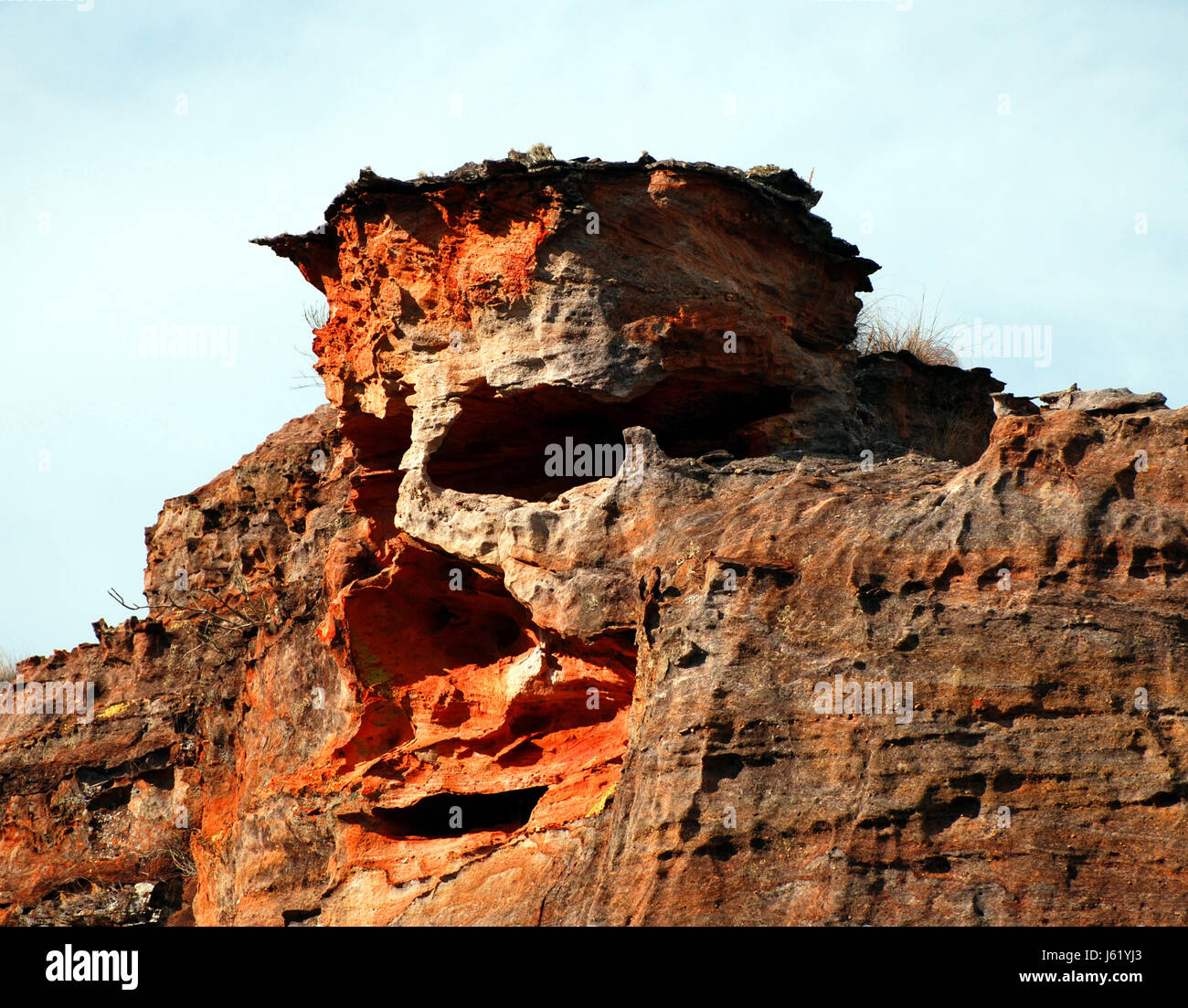 cave face eyes sandstone erosion striking stone national park wild ...