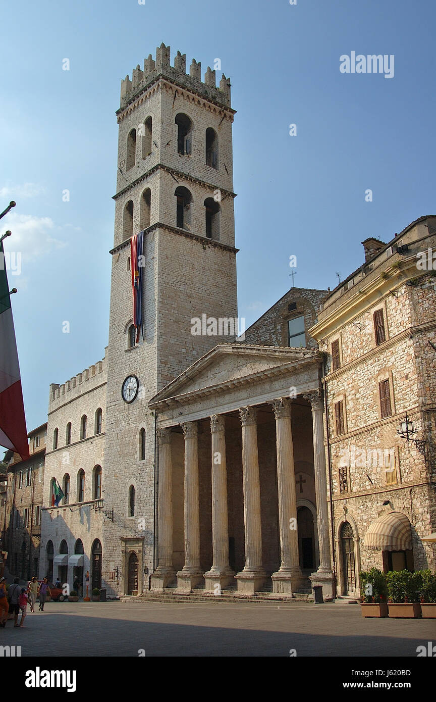 santa maria sopra minerva in assisi Stock Photo - Alamy