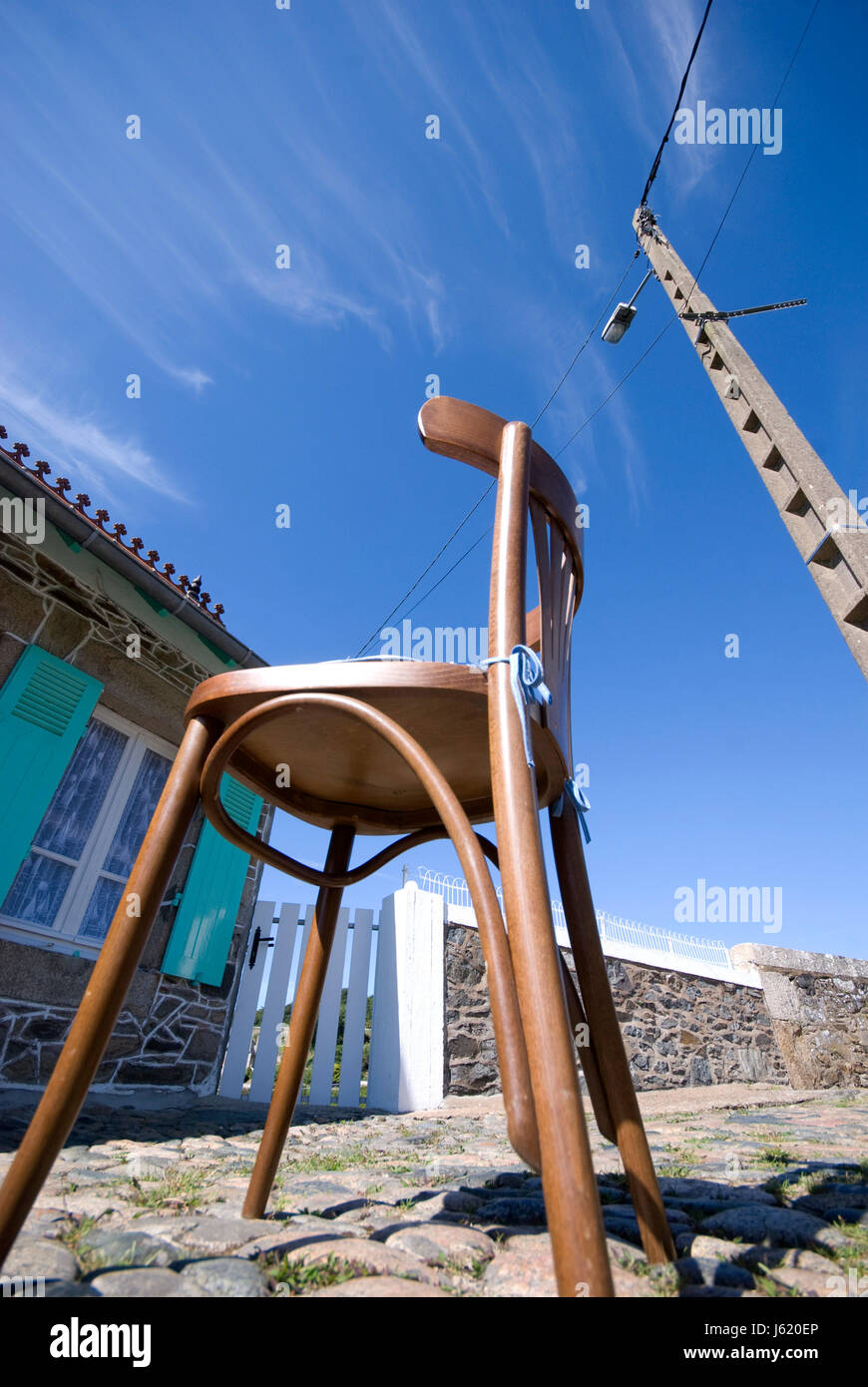 chair from the worm's eye view Stock Photo - Alamy
