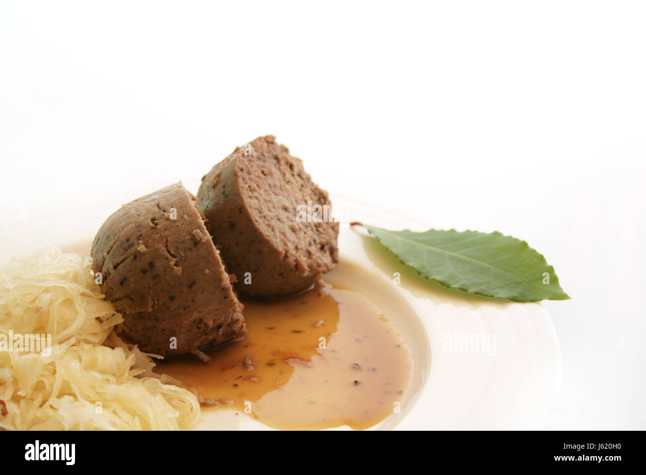closeup plate food dish meal lunch bavarian sauerkraut plain fare bay ...