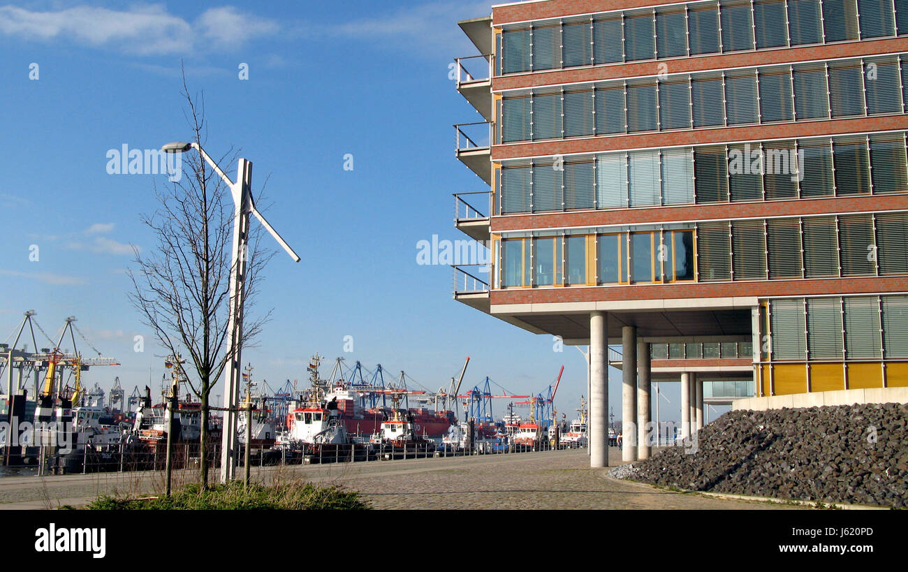 harbor hamburg harbours style of construction architecture ...