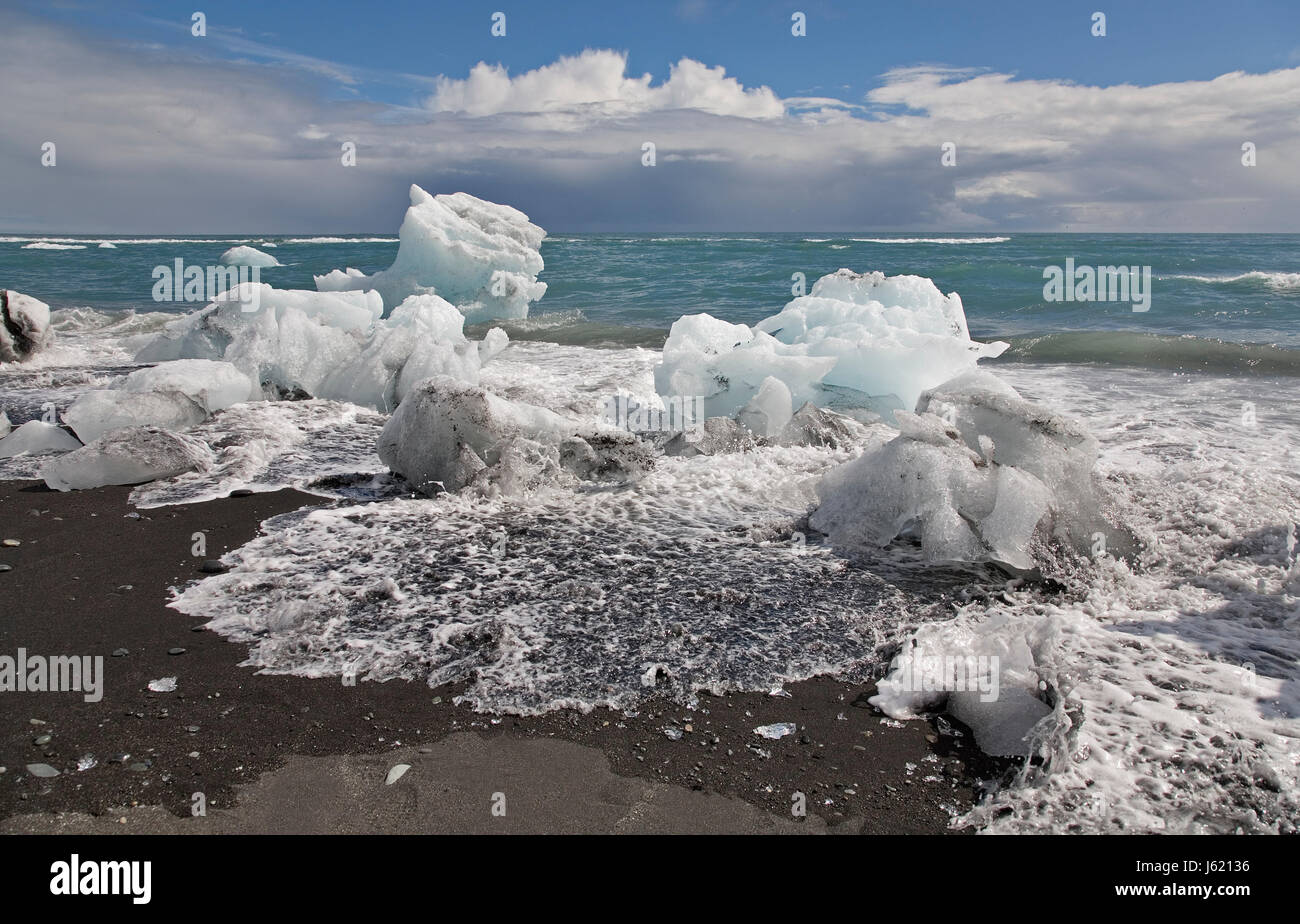 cold beach seaside the beach seashore iceland salt water sea ocean ...