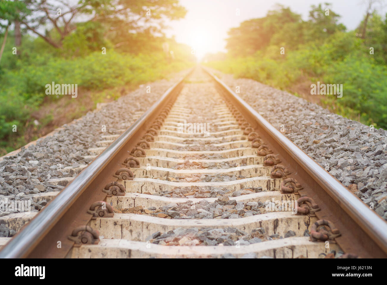 Soft focus railroad tracks hi-res stock photography and images - Alamy