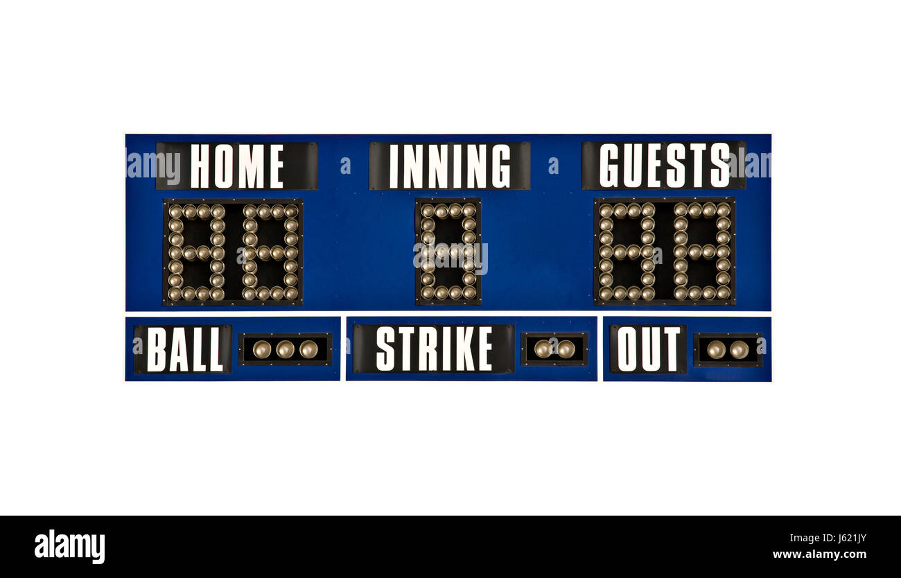 Scoreboard baseball Cut Out Stock Images & Pictures - Alamy