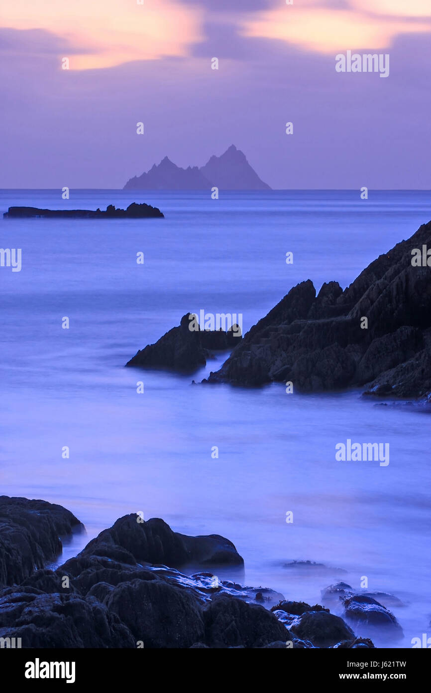 blue twilight ireland irish landscape scenery countryside nature blue ...