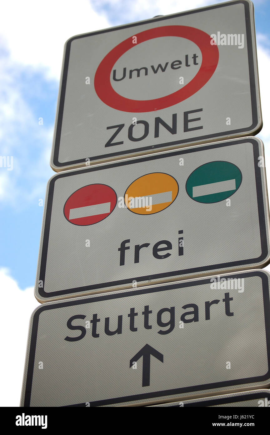 environmental zone stuttgart Stock Photo - Alamy