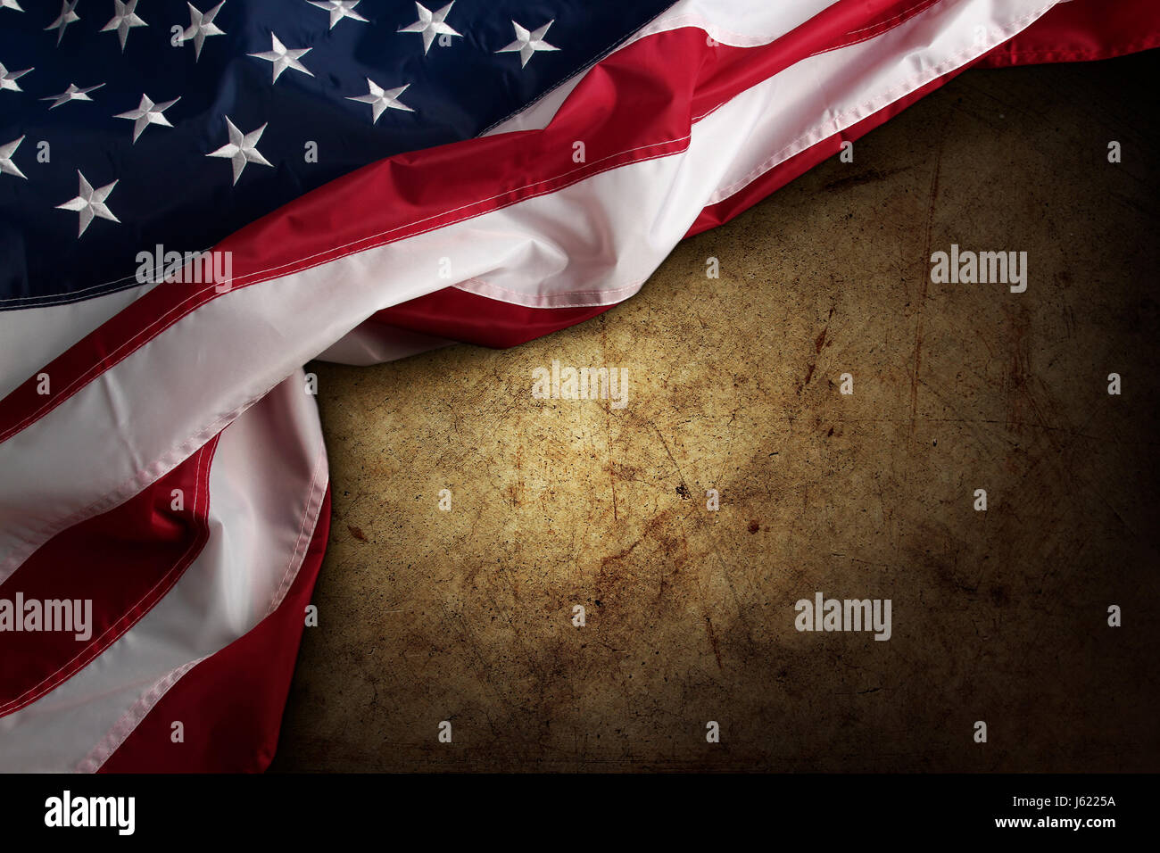 American flag on brown background Stock Photo - Alamy