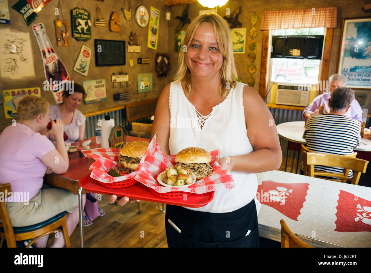 Indiana Chesterton,Smokey's Southern Barbecue,BBQ,adult adults woman ...